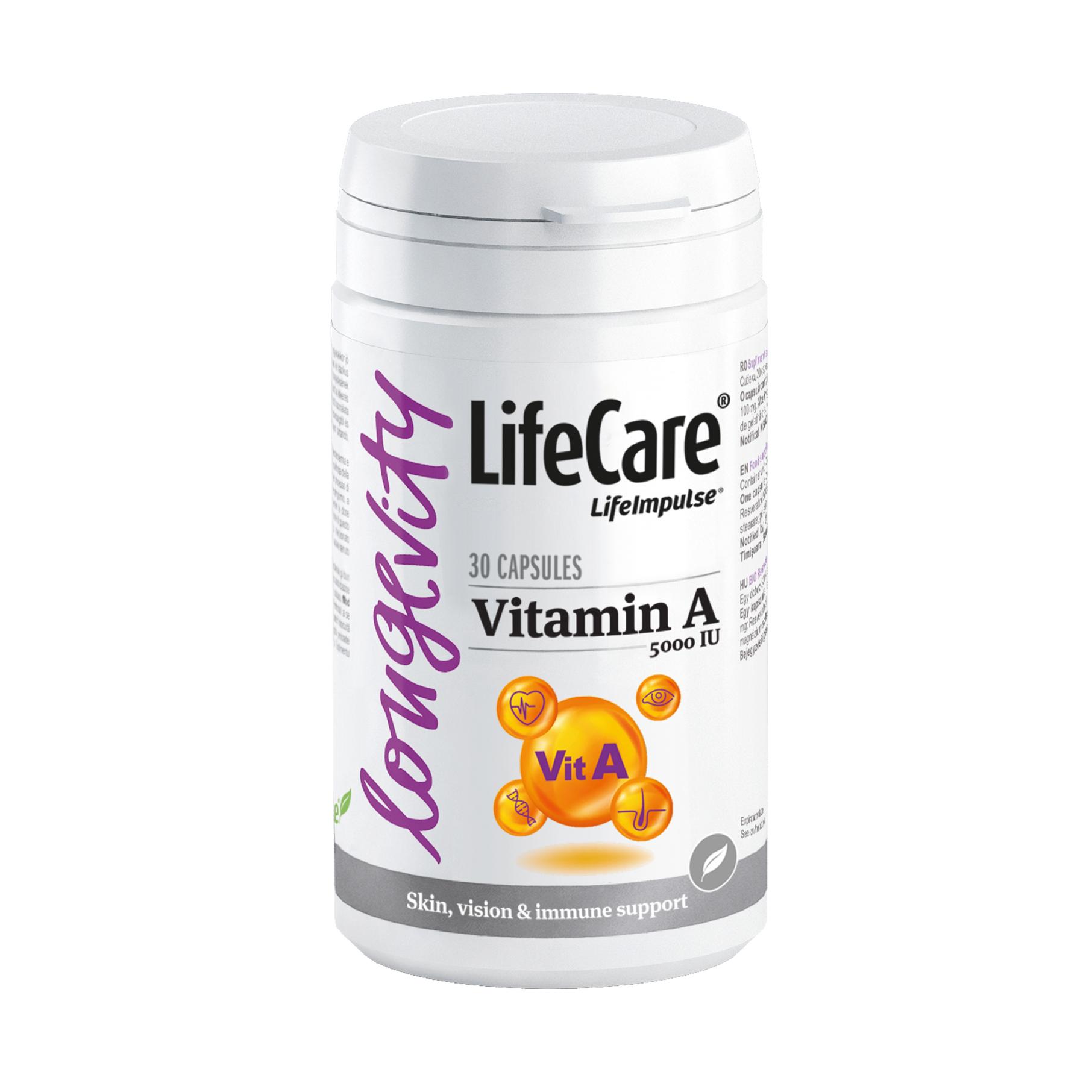 Vitamina A 5000 IU, Life Care® - Traieste sănătos