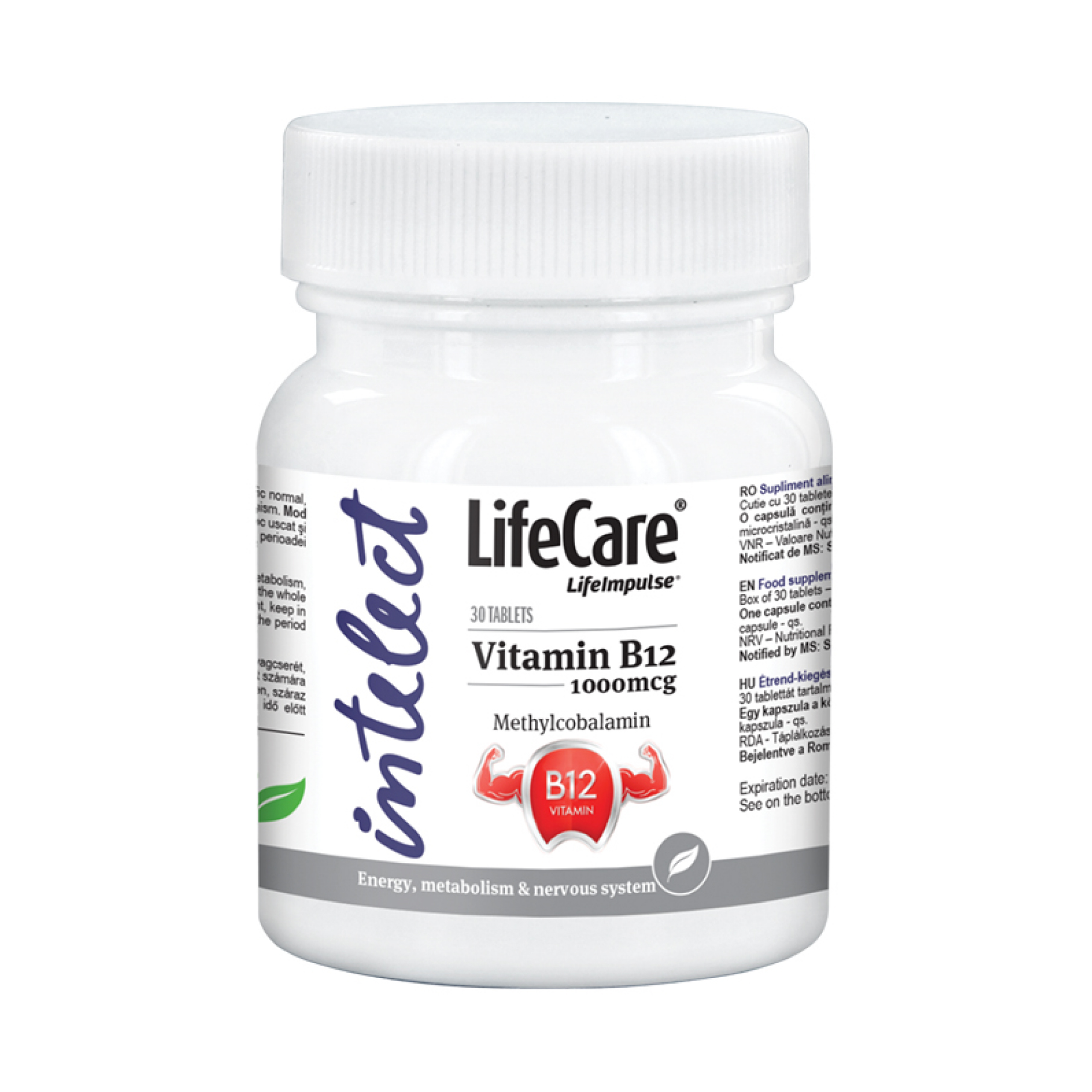 Vitamina B12 Methylcobalamin 1000 mcg, Life Care® - Traieste sănătos